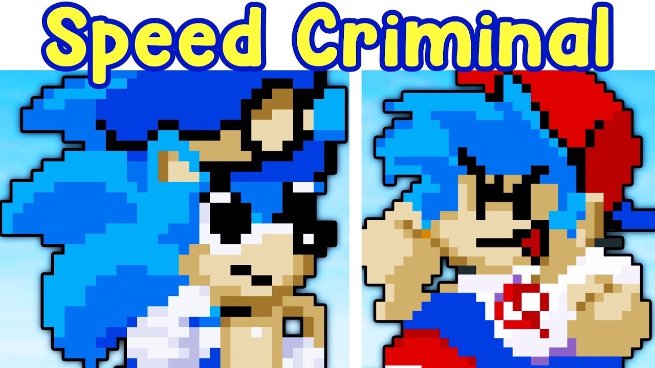FNF Speed Criminal with Police Sonic - YouTube