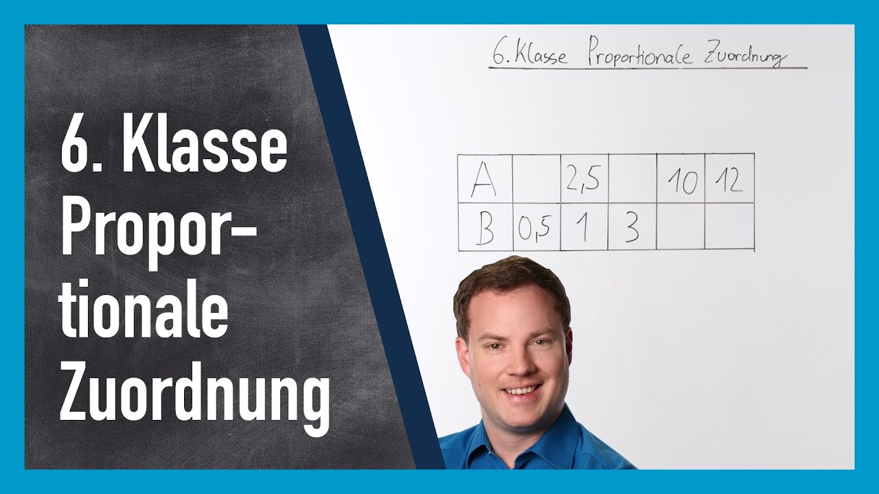 6. Klasse: Proportionale Zuordnung - YouTube