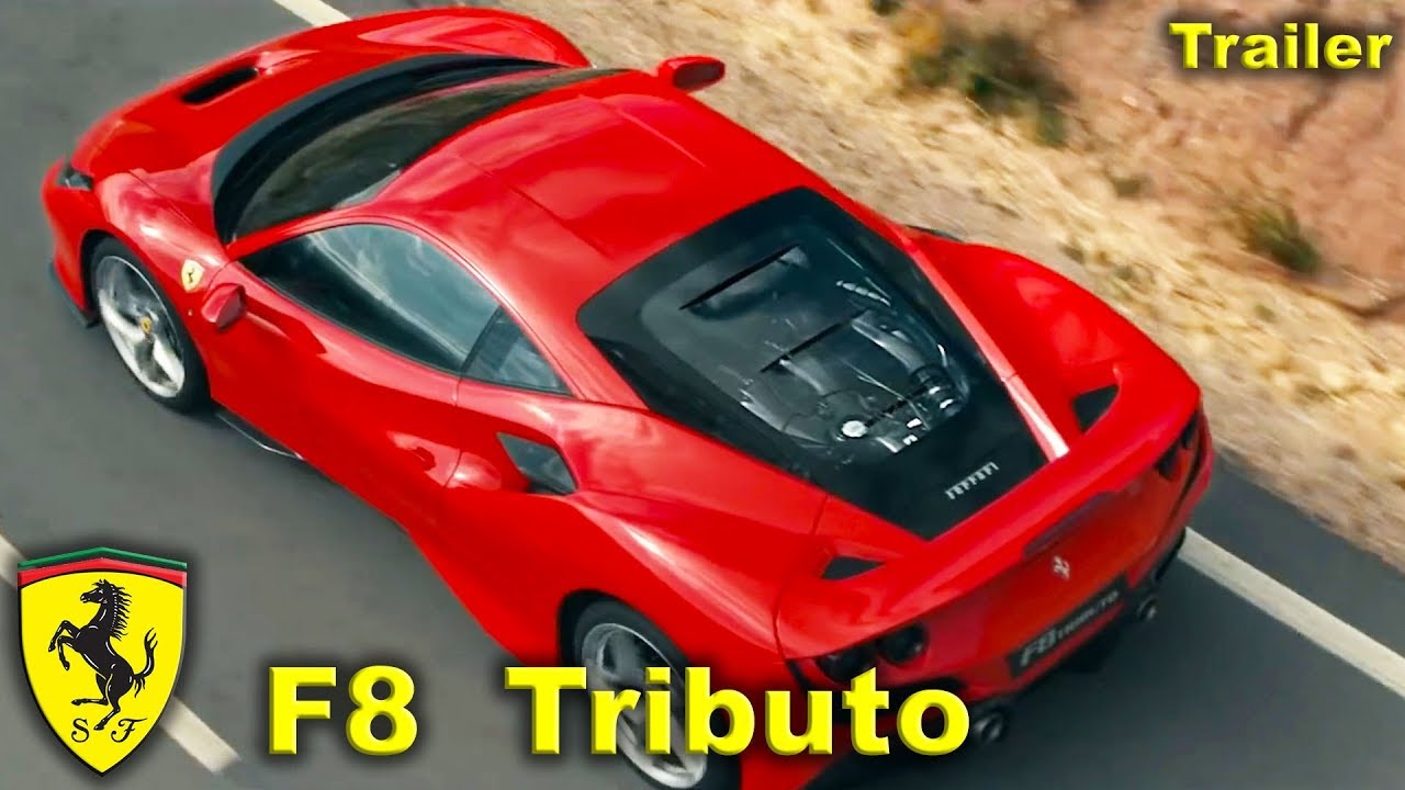 Ferrari F8 Tributo Official Trailer, Engine & Aerodynamics Highlights ...
