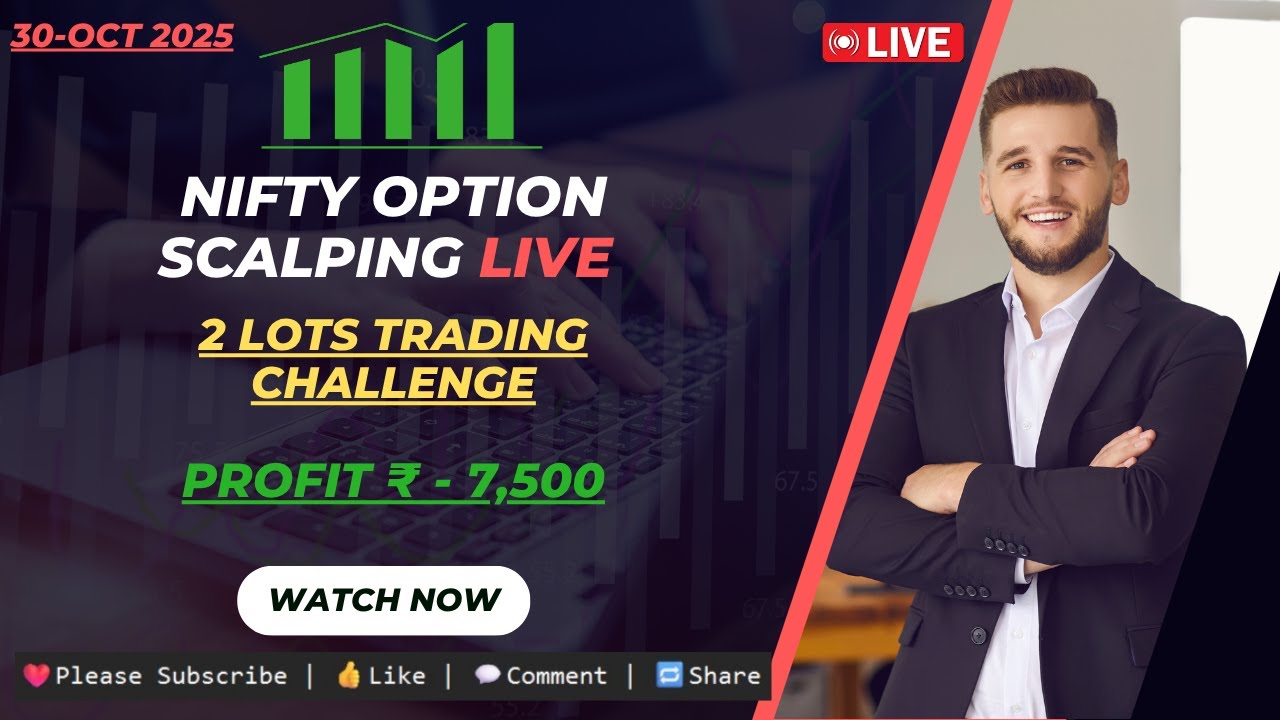 🔴Nifty Option Trading Challenge Live🔥 | Real time Option Chain Analysis ...