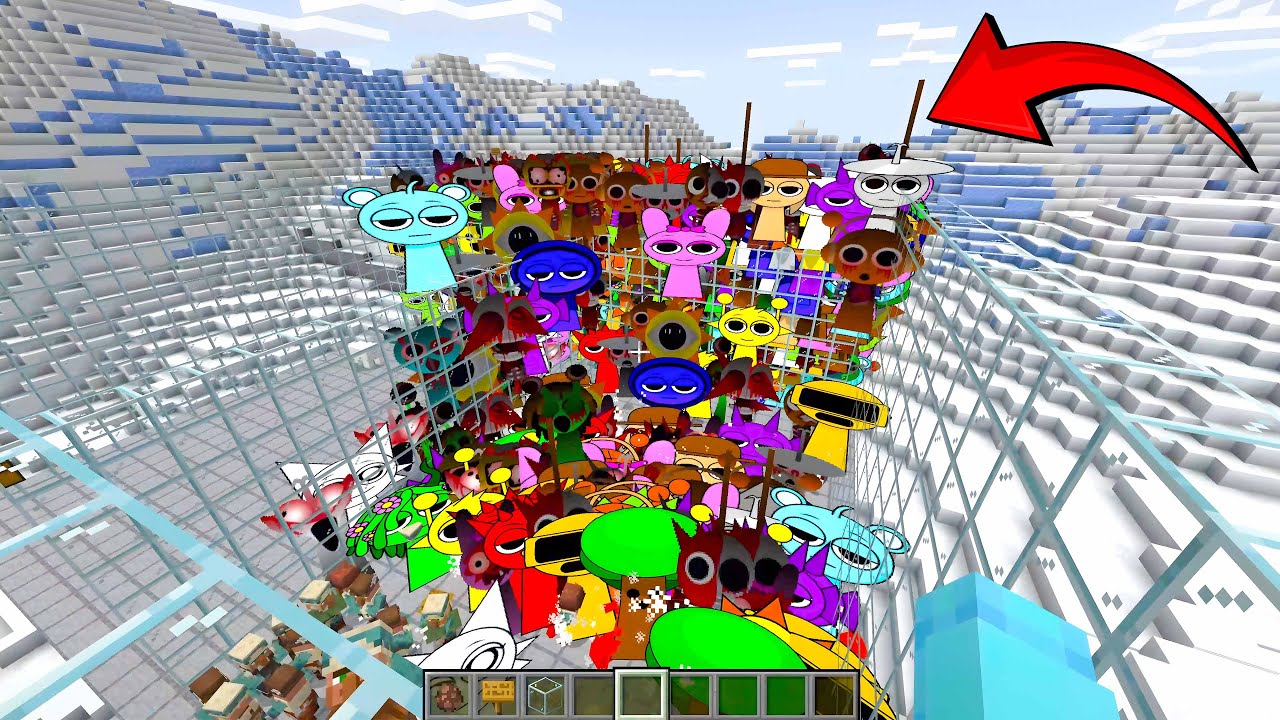 Durple and Bodybuilder in Maze Gmod Minecraft Raddy NEW Incredibox ...