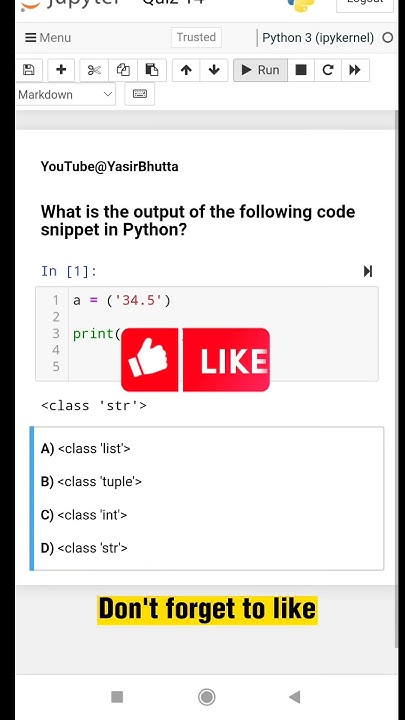 Python Quiz 15 Tuple Quiz Can You Guess The Output Of This Python