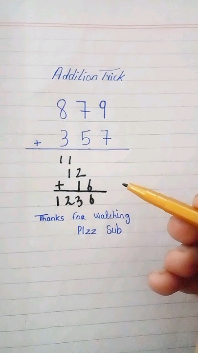 Addition Trick Short Video Shorts Addition Additiontricks Shorttrickmaths Shortvideo