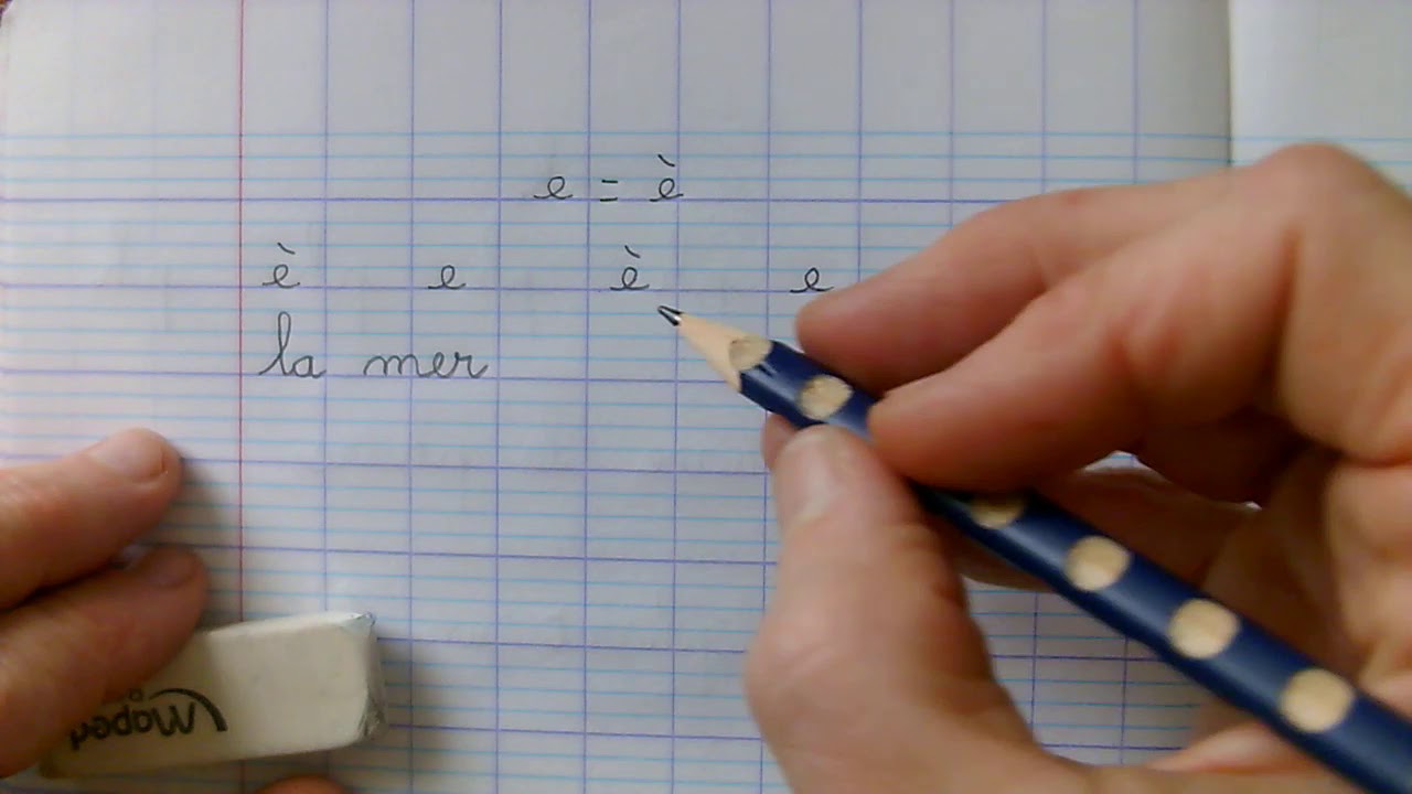 25/05 Ecriture e = è - YouTube