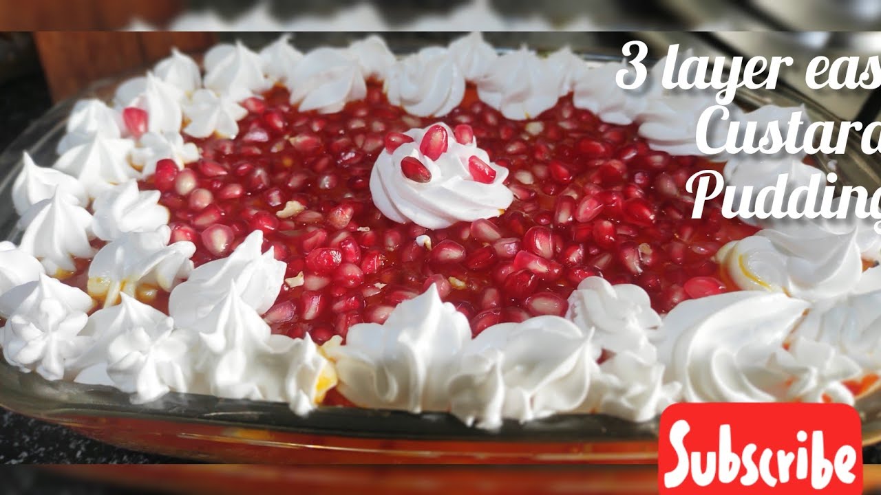 Easy jelly custard trifle Recipe/3 layer custard trifle pudding/Dessert ...