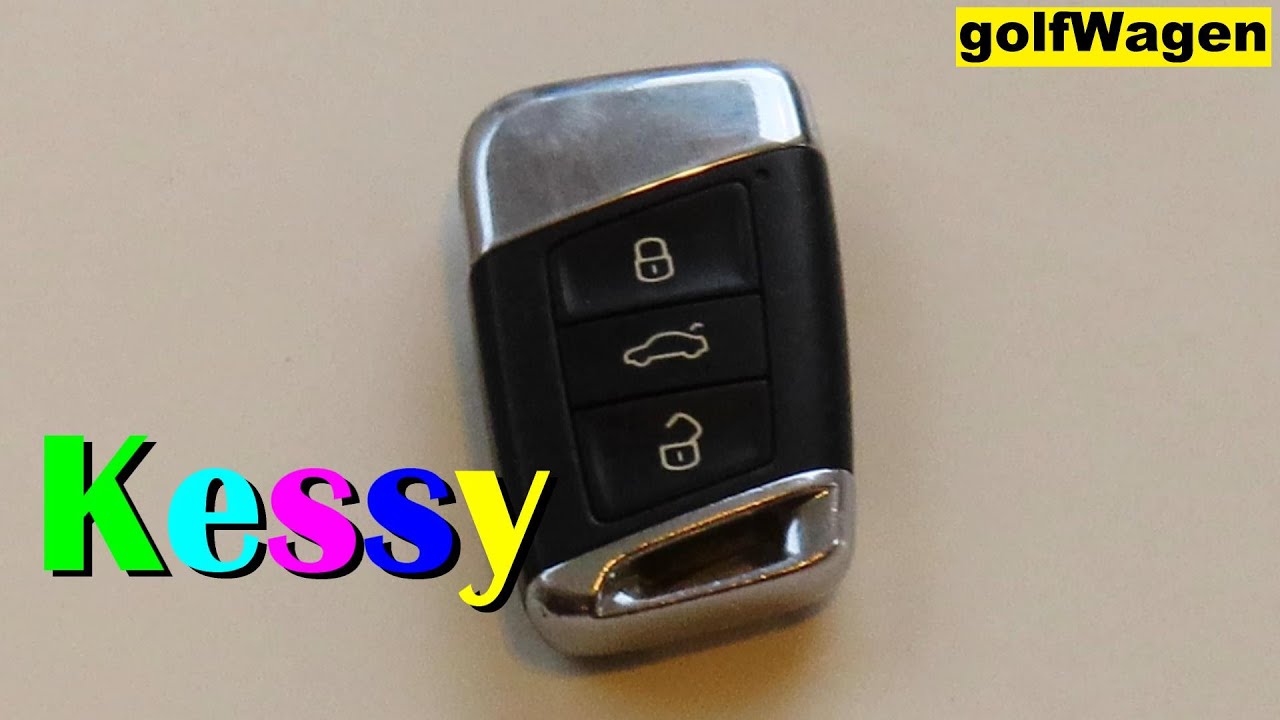 VW Passat B8 key battery replacement /kessy/ - YouTube
