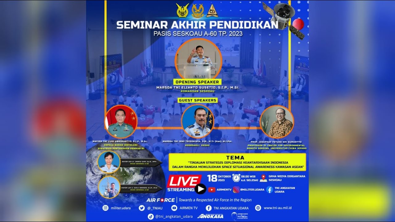 🌏 Seminar Akhir Pendidikan Pasis Seskoau A-60 TP 2023 - YouTube