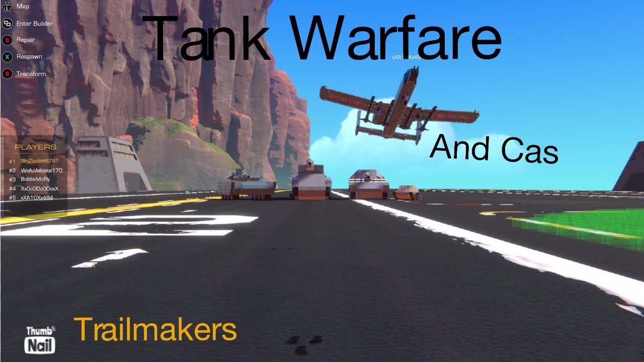 Tank Warfare With Cas! in Trailmakers (Ft Bubb112) - YouTube