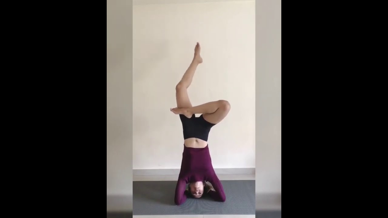 Headstand to a lotus pose I Yoga Asana I Styfit - YouTube