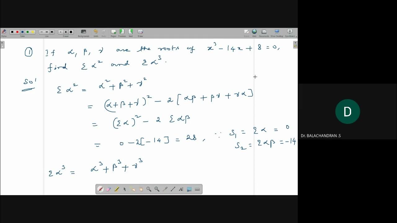 Theory of equations & Algebra - Lecture 6 - YouTube