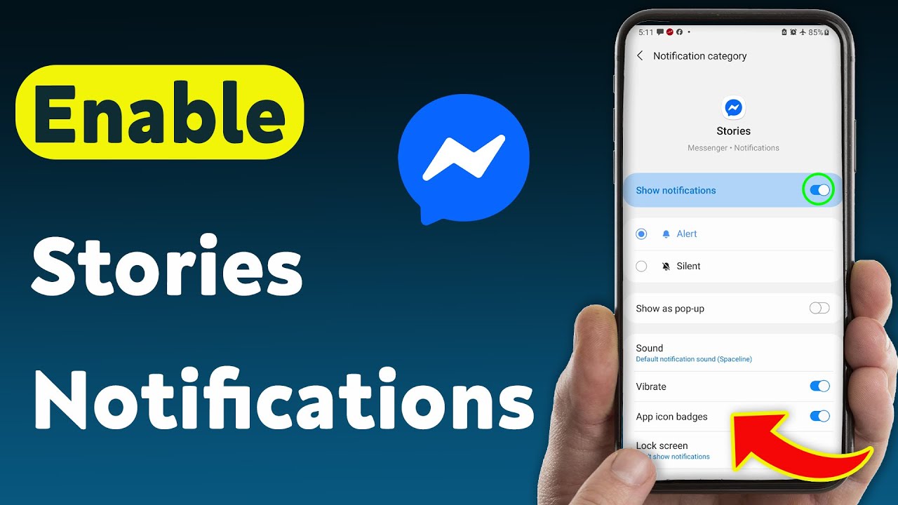 How To Enable Stories Notifications On Messenger (Updated) - YouTube