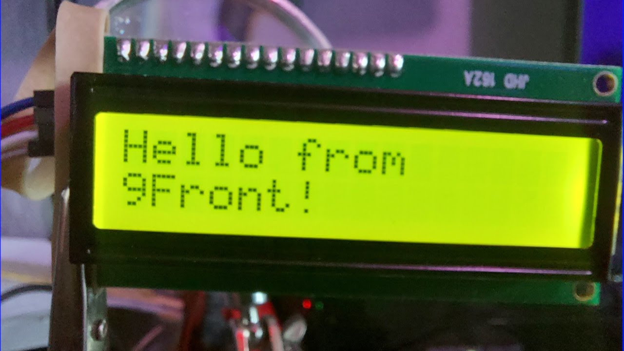 LCD file system for 9Front/Plan9, for Hitachi 44780 - YouTube