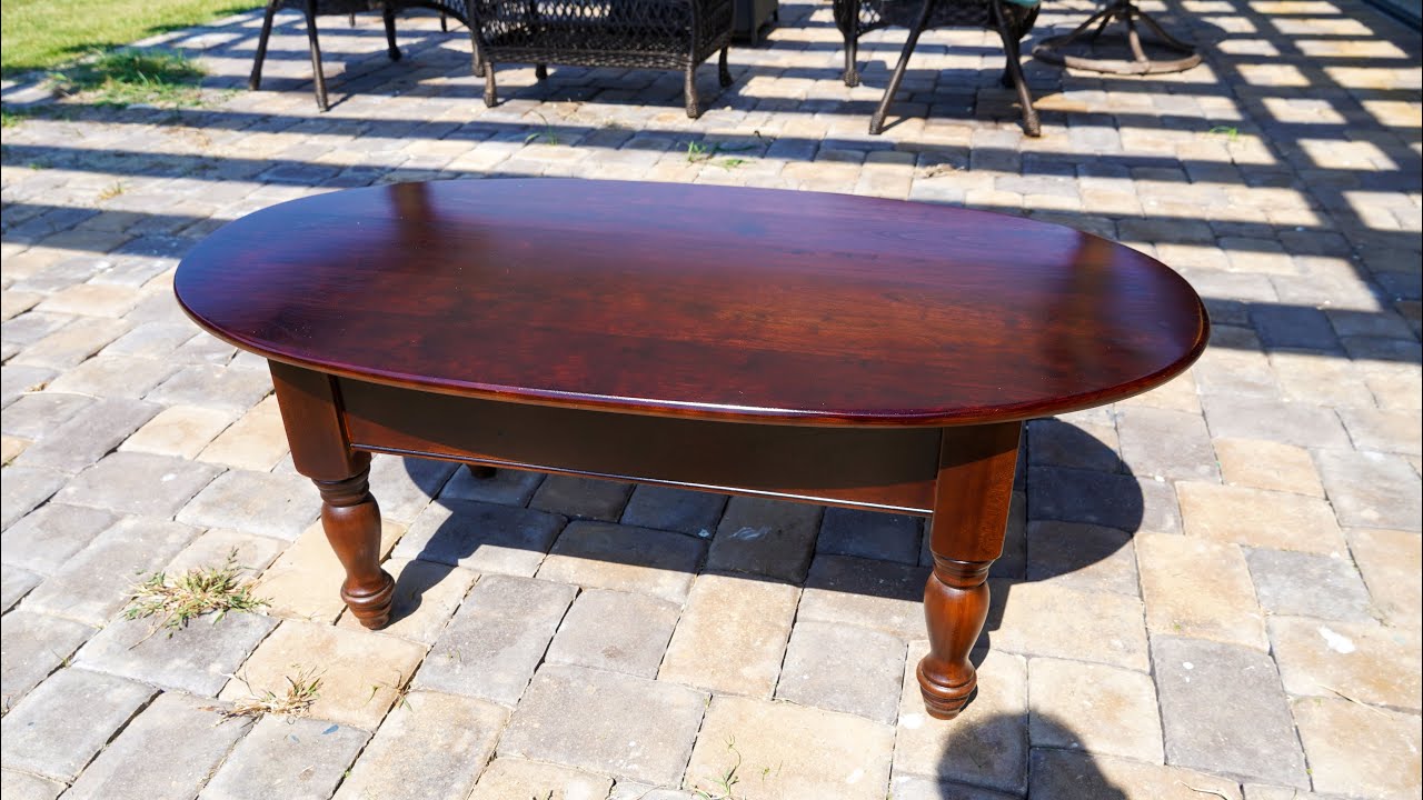Furniture Restoration -Restoring a Cherry Coffee Table - YouTube