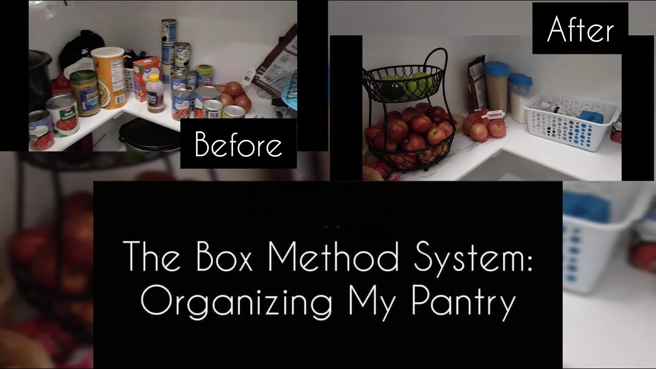 Using THE BOX METHOD SYSTEM to ORGANIZE and DECLUTTER My Pantry - YouTube