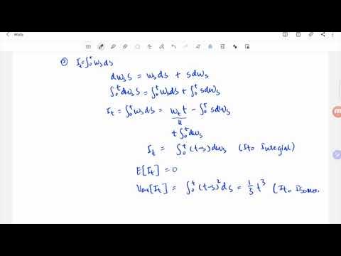 Stochastic Integral Ws * ds -- Ito Integral -- Ito Isometry -- Brownian Motion - YouTube