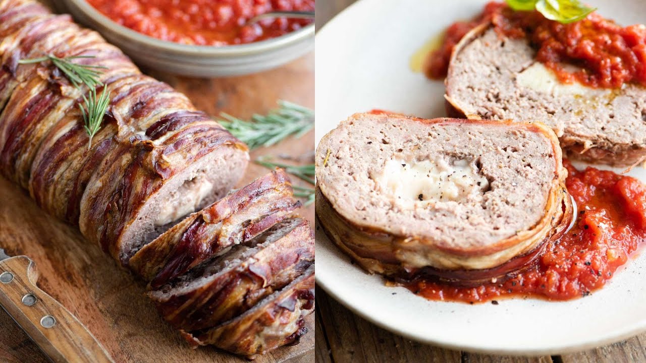 Italian Meatloaf (Polpettone) Wrapped in Pancetta and Stuffed with ...