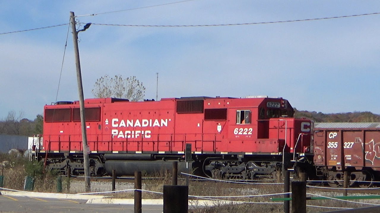 CPKC SD60 6222 switching 253 NS CSX BN Clinton 577 KCSM NS November 2 ...