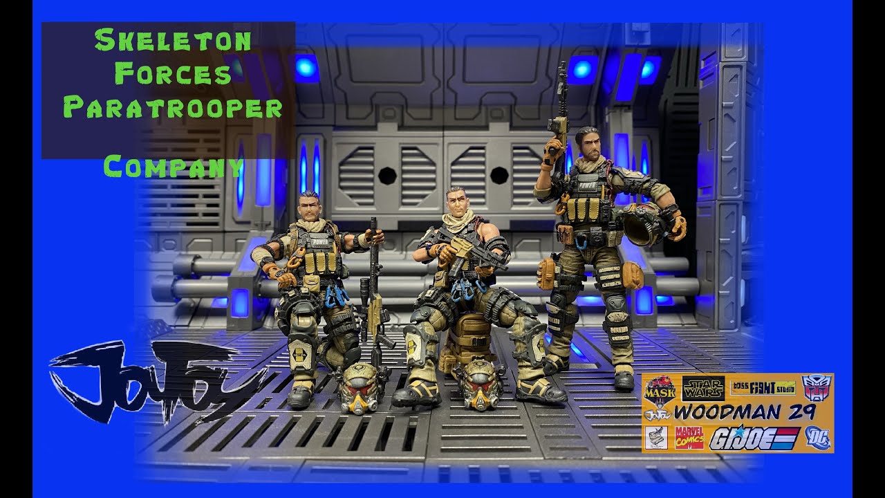 Joy Toy 1:18 Paratrooper Company (Skeleton Forces) - YouTube