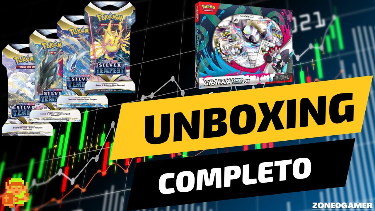 Unboxing de Pokémon TCG. Grafaiai EX y Booster Packs de Silver Tempest ...