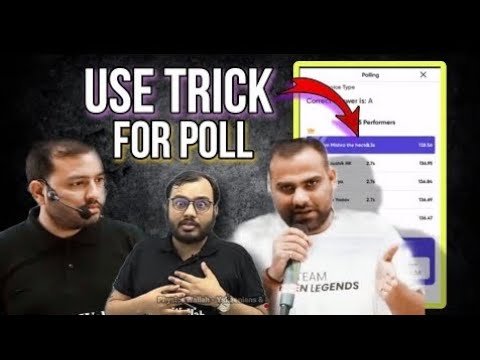 physics wala (pw) ma poll ma Top 5 ana ki TRICK sabse pahle poll ma ...