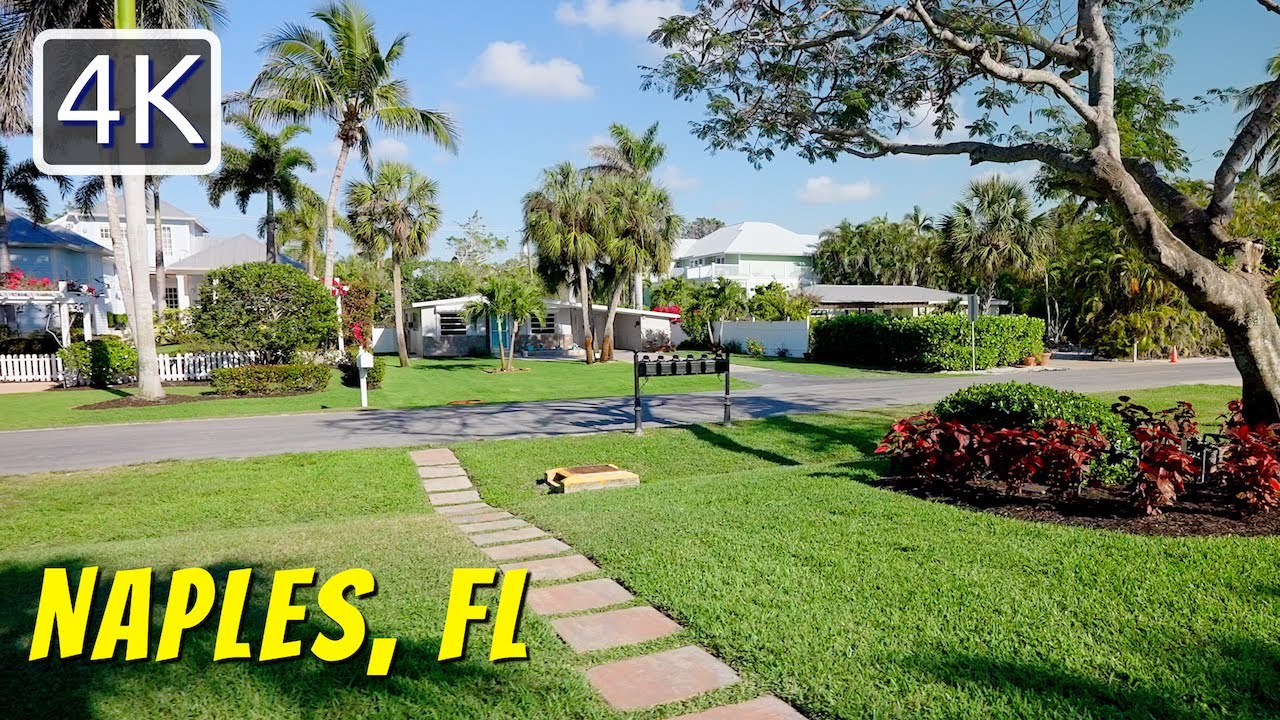 Walking in the neighborhood in Old Naples, FL, 4K Travel Video - YouTube
