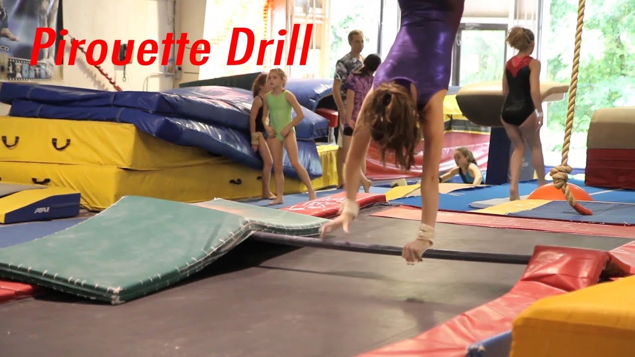 Pirouette Drill Using Tumbl Trak's Frame Bar - YouTube