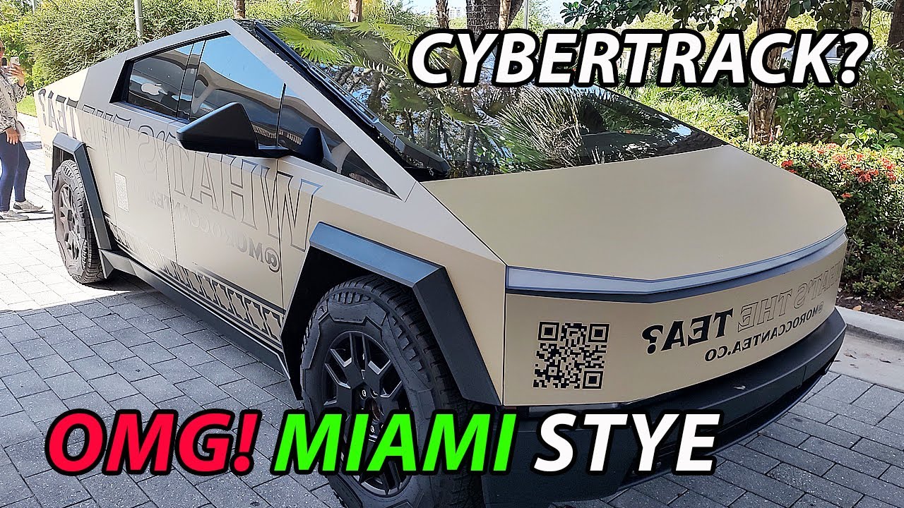 TESLA CYBERTRUCK - A rare find! Unique design, only one copy in Miami ...