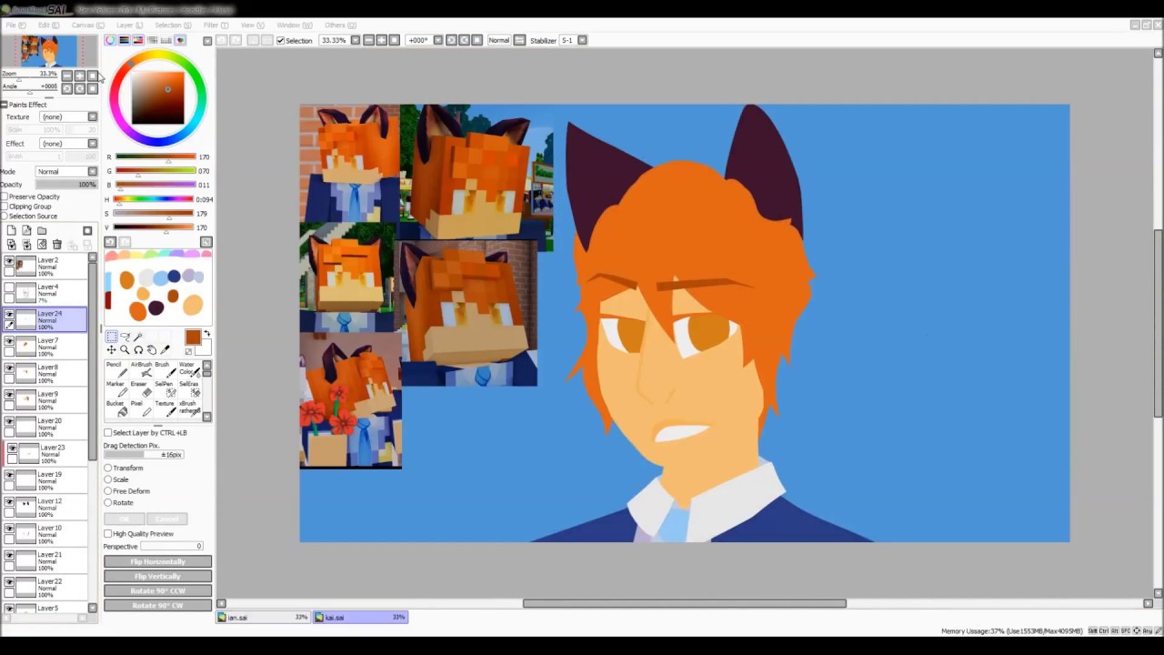 Kai -- Speedpaint (Phoenix Drop High; Aphmau) - YouTube