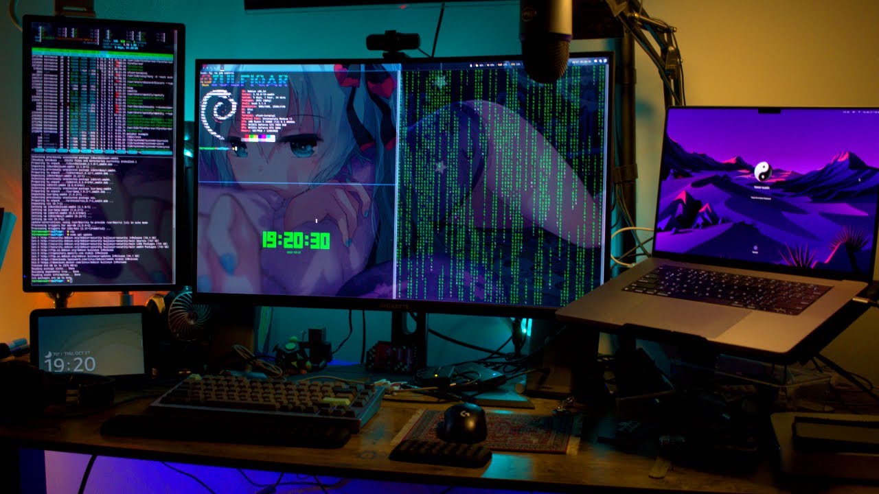 I BUILT MY DREAM 2-COMPUTER DESK SET UP - YouTube