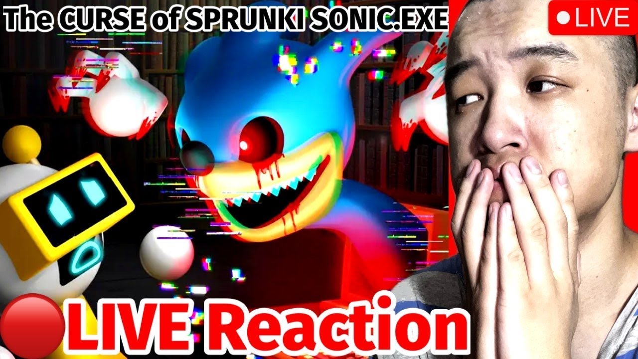 Reacting to The CURSE of SPRUNKI SONIC.EXE (3D Animation) by GameToons ...