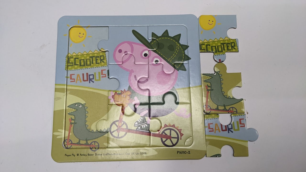 Peppa Pig - George Pig And Saurus Bermain Puzzle Puzzle🛴 We Collect ...