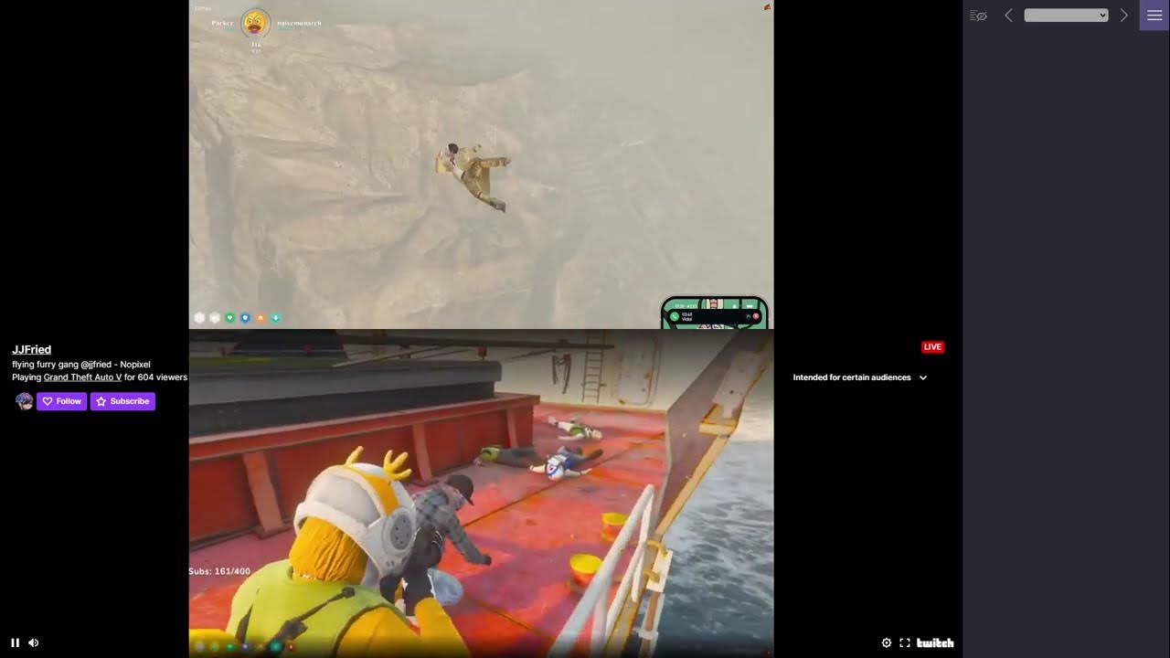 After clutching for The Besties, Jack decides to skydive without a parachute. | GTA NoPixel 4.0 ...