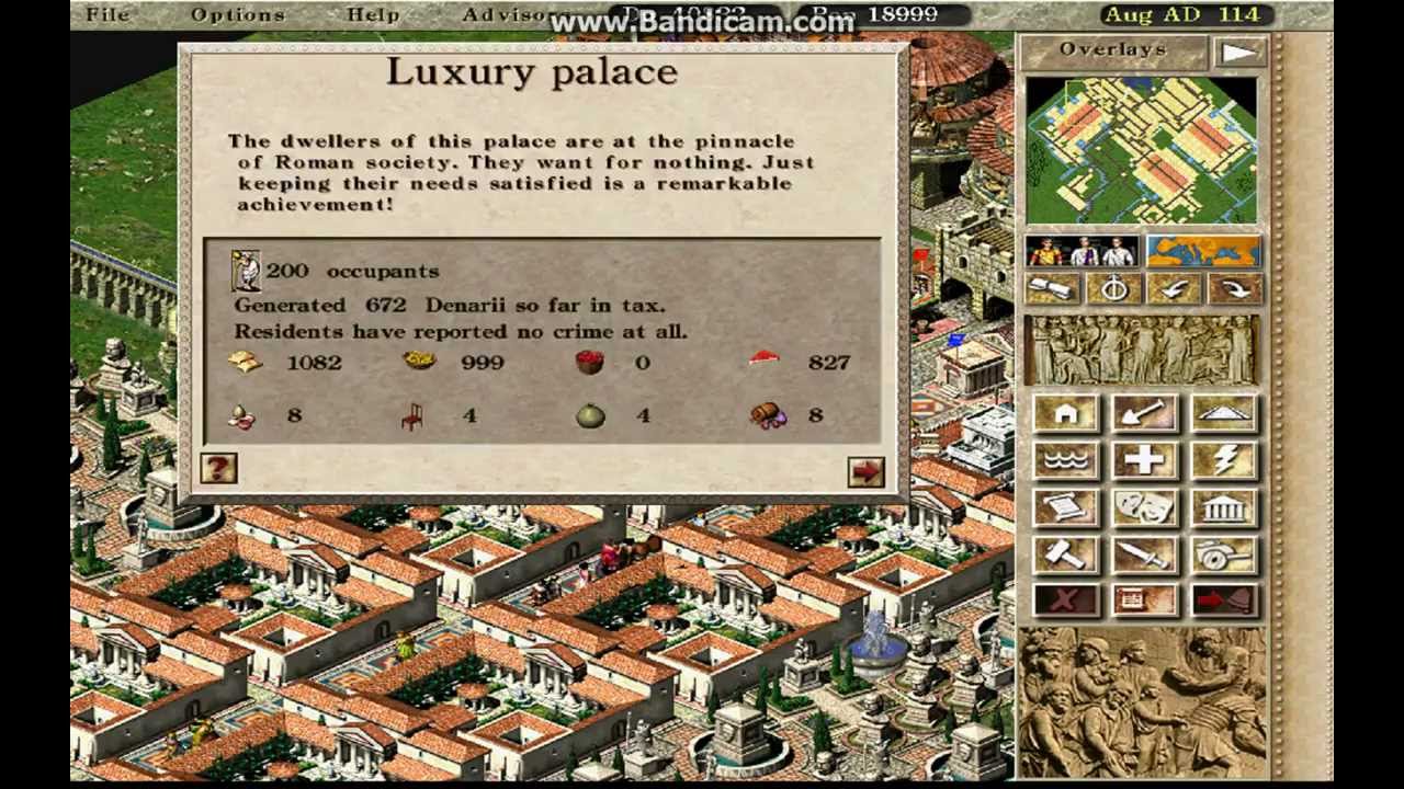 CAESAR 3 *30 LUXURY PALACES* MISSION 10 PEACEFUL.avi - YouTube