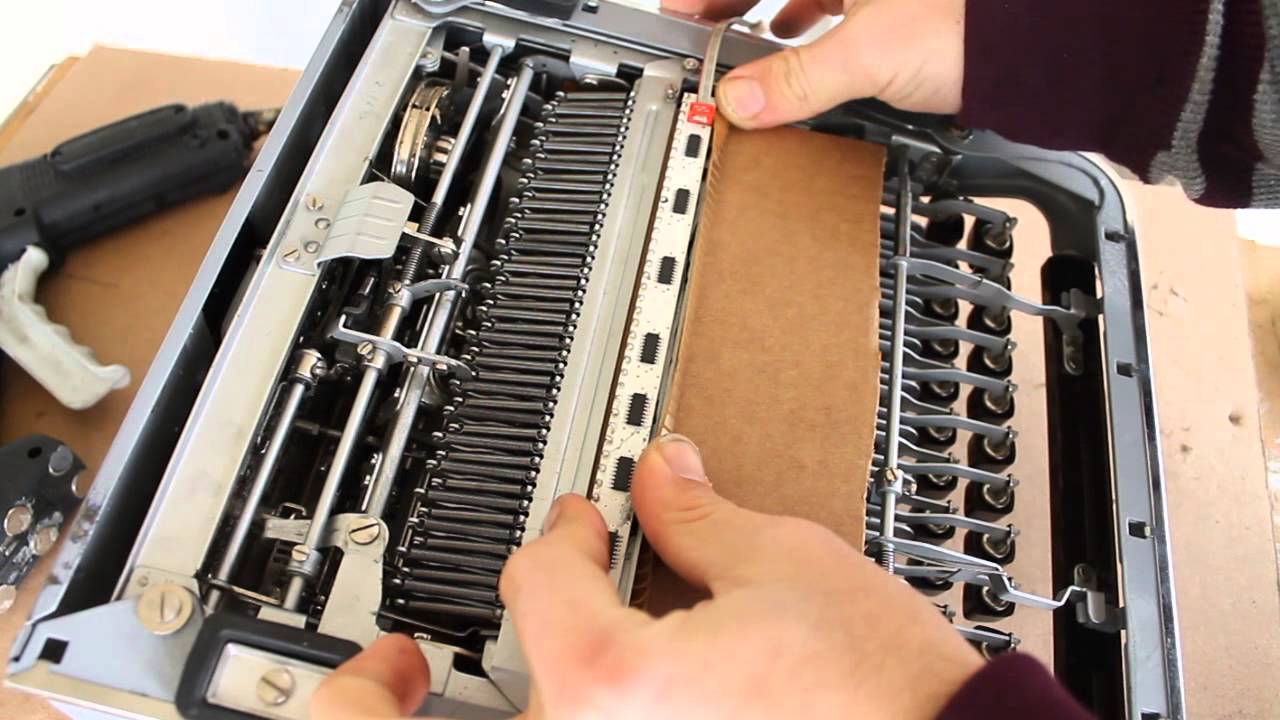 USB Typewriter Converstion Kit -- Olympia and Optima Typewriters - YouTube