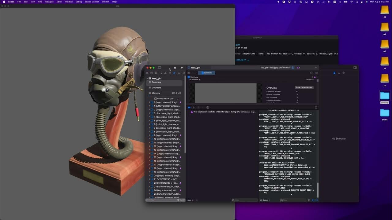 Example of debugging Rust/Bevy graphics pipeline with XCode shader debugger - YouTube