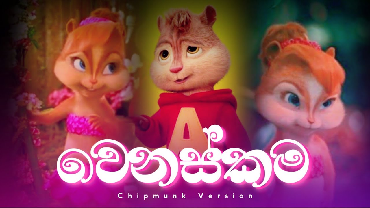 වෙනස්කම (Wenaskama Rap) | chipmunk version - YouTube