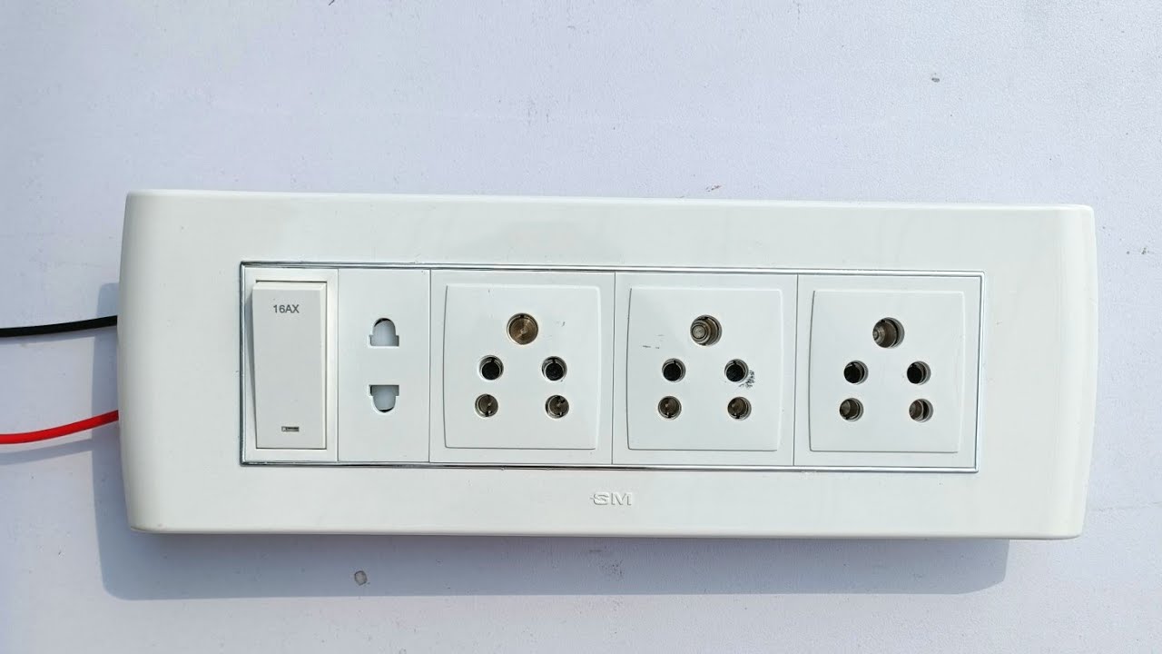 16amp 1 switch 1 two pin socket 3 five pin socket extension board ...