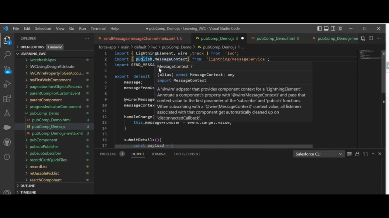 Lightning Message Service Lms In Lwc Youtube
