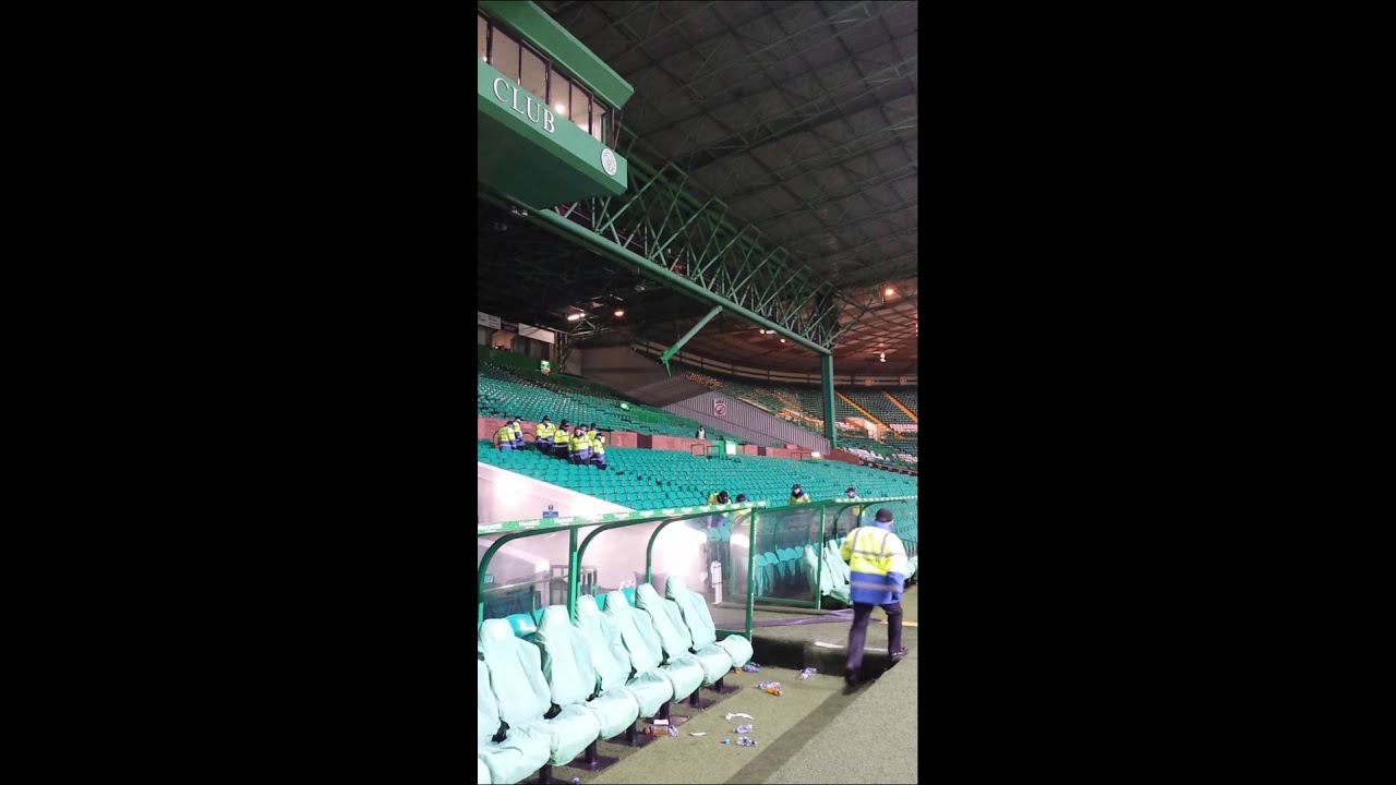 Celtic Park Main Stand extra roof support - YouTube