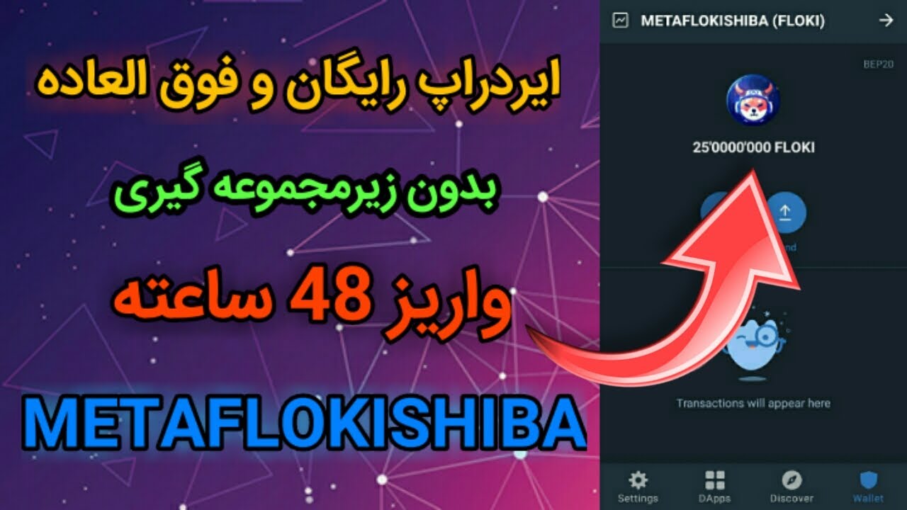 ایردراپ رایگان | واریز 24 ساعته | METAFLOKI - YouTube
