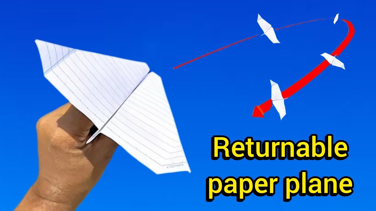 How to make a reversible paper airplane - YouTube