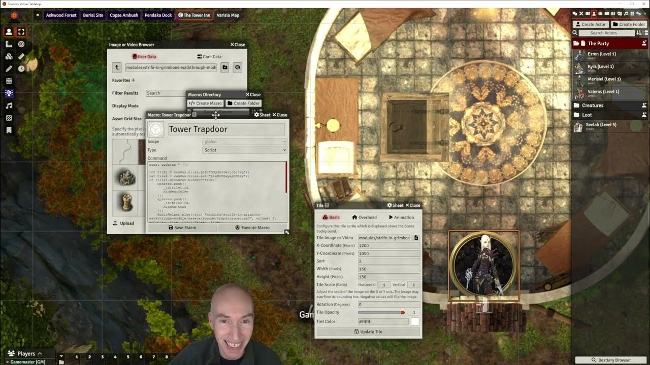Foundry VTT Adventure Creation E10: Macros and Custom Creatures - YouTube