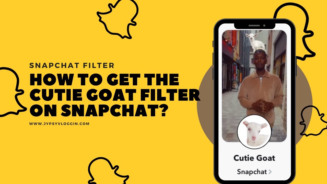 How to get the Cutie Goat filter on snapchat - YouTube