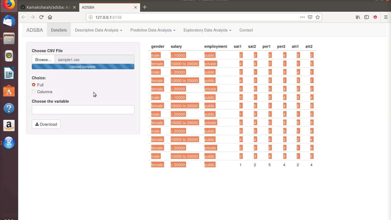 ADSBA - (Shiny) Web Application for Survey Data Analysis - 2 - YouTube