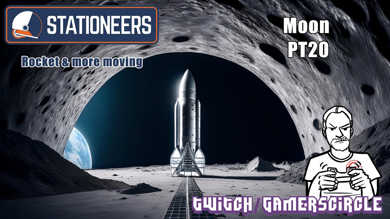 Stationeers : Moon Co Op PT20 - Rocket start, arc furnace move. - YouTube