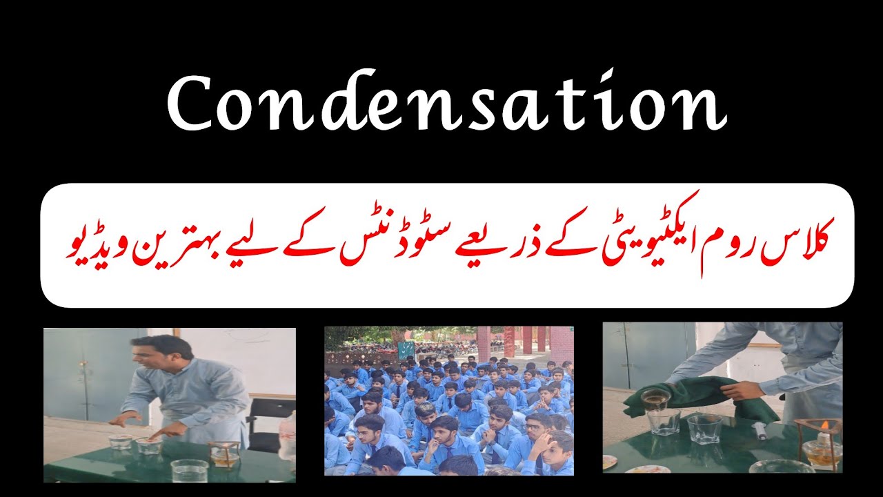 Condensation! Basic concept of Condensation with class room activity ...