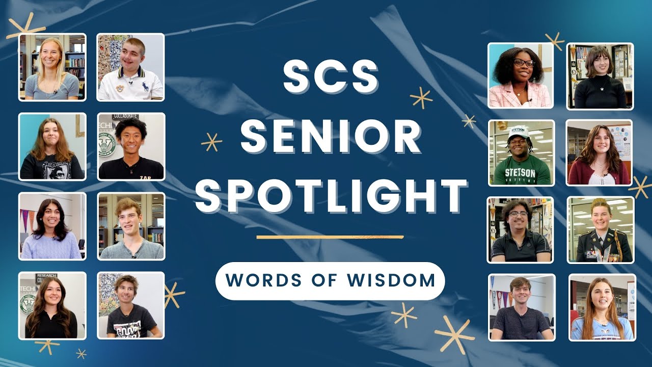 SCS Senior Spotlight: Words of Wisdom - YouTube