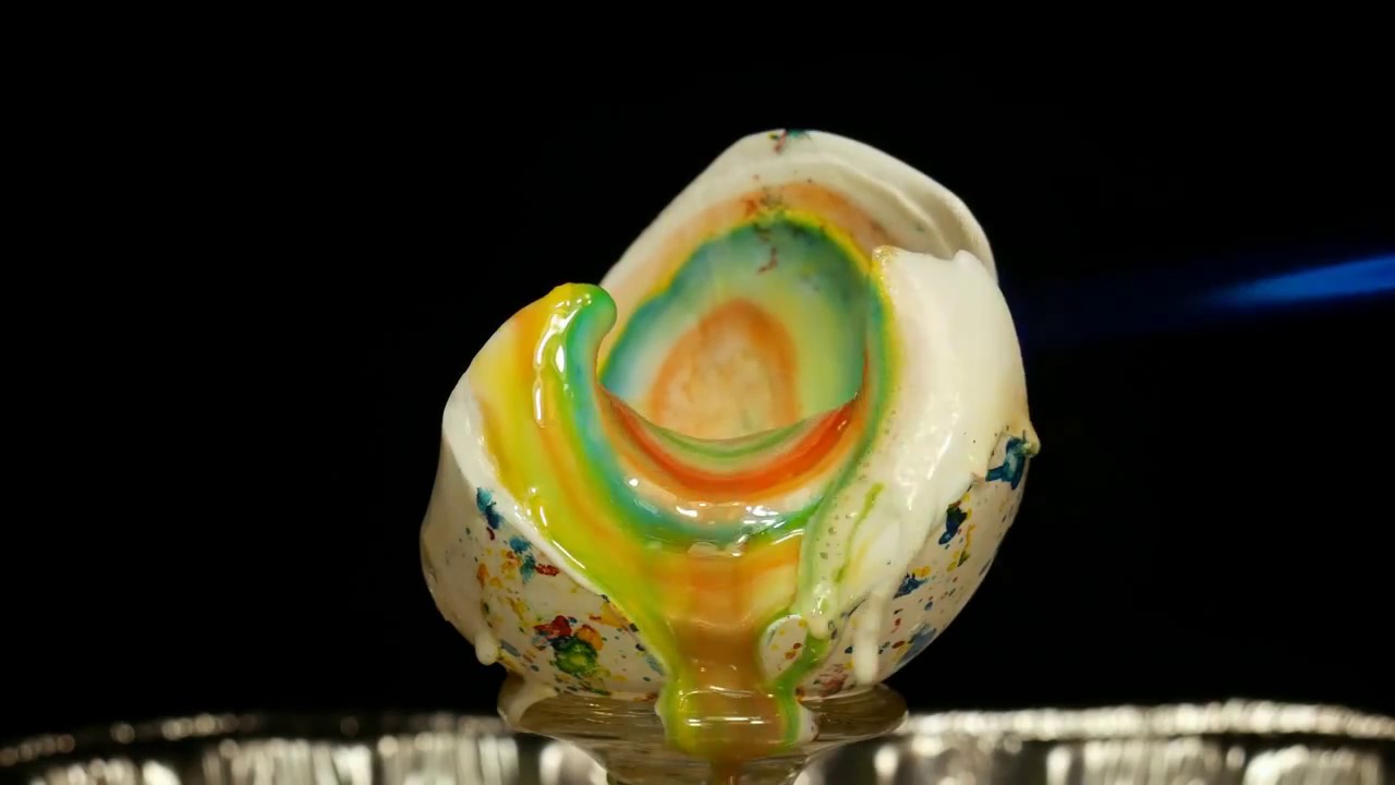 BURNING THINGS WITH BLOWTORCH 2!!! COLORFUL MELTING Candy pulverized ...