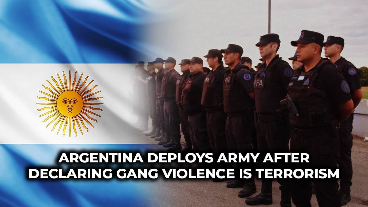 Argentina Deploys Army After Declaring Gang Violence is Terrorism - YouTube