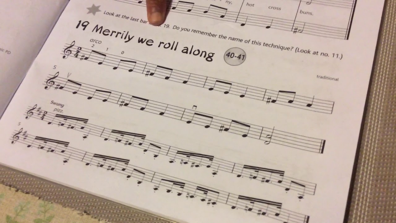 Violin - Merrily We Roll Along with Double Stopping- 19th lesson - YouTube
